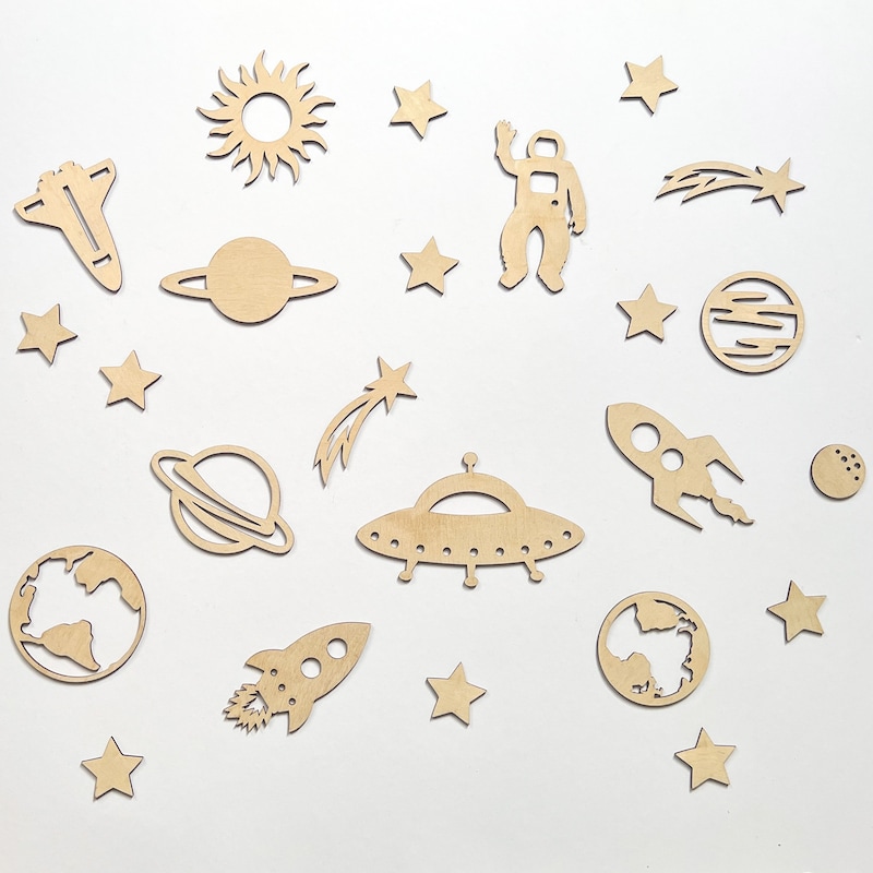 Wooden Planets - Etsy