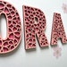 Flower Name Sign - Flower Letter - Personalised Name Sign - Custom Name ...