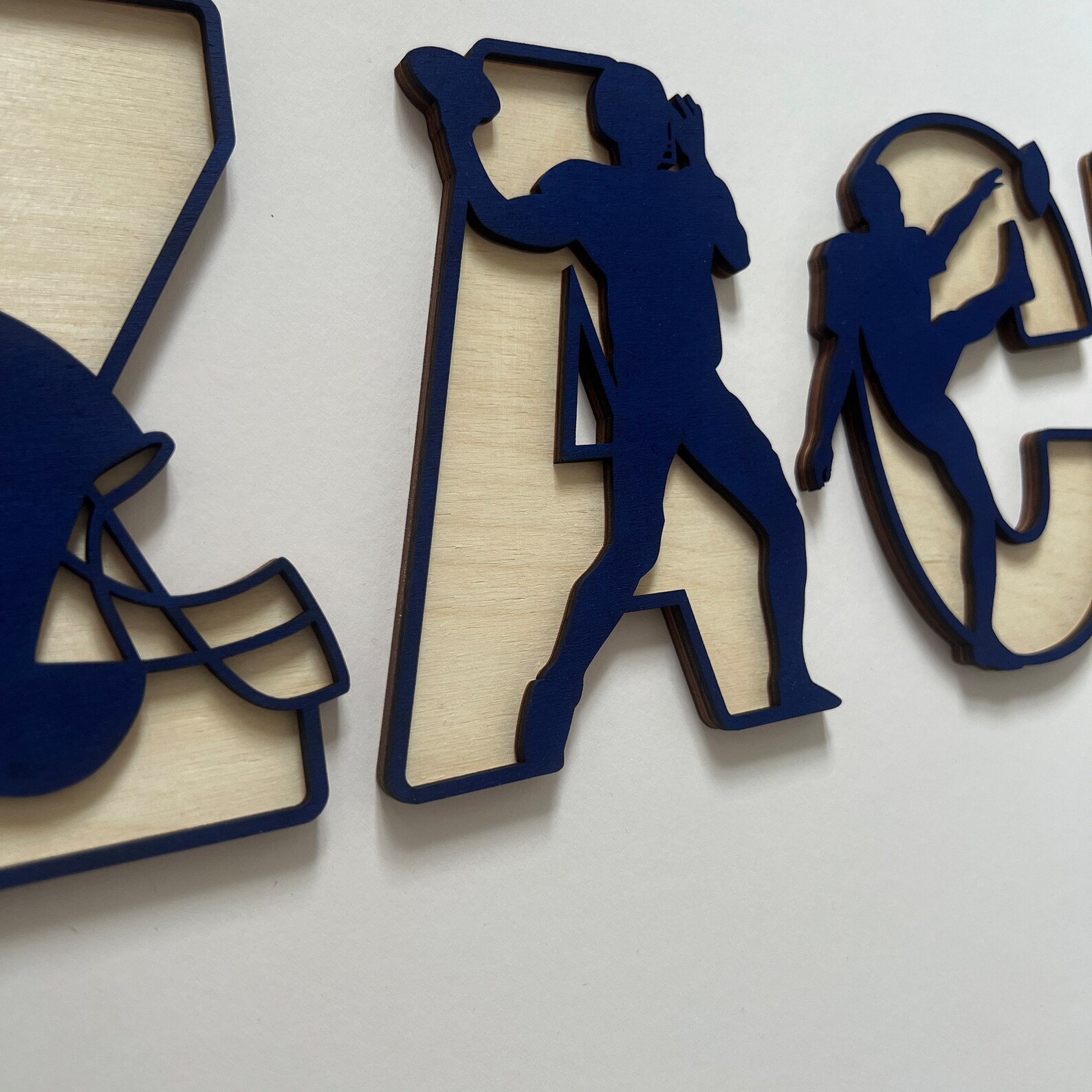 American Football Sign - American Football Letters - Personalised Name ...