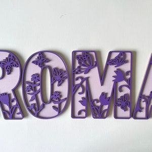 Butterfly Name Sign - Butterfly Letter - Personalised Name Sign ...