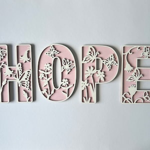 Butterfly Name Sign - Butterfly Letter - Personalised Name Sign ...