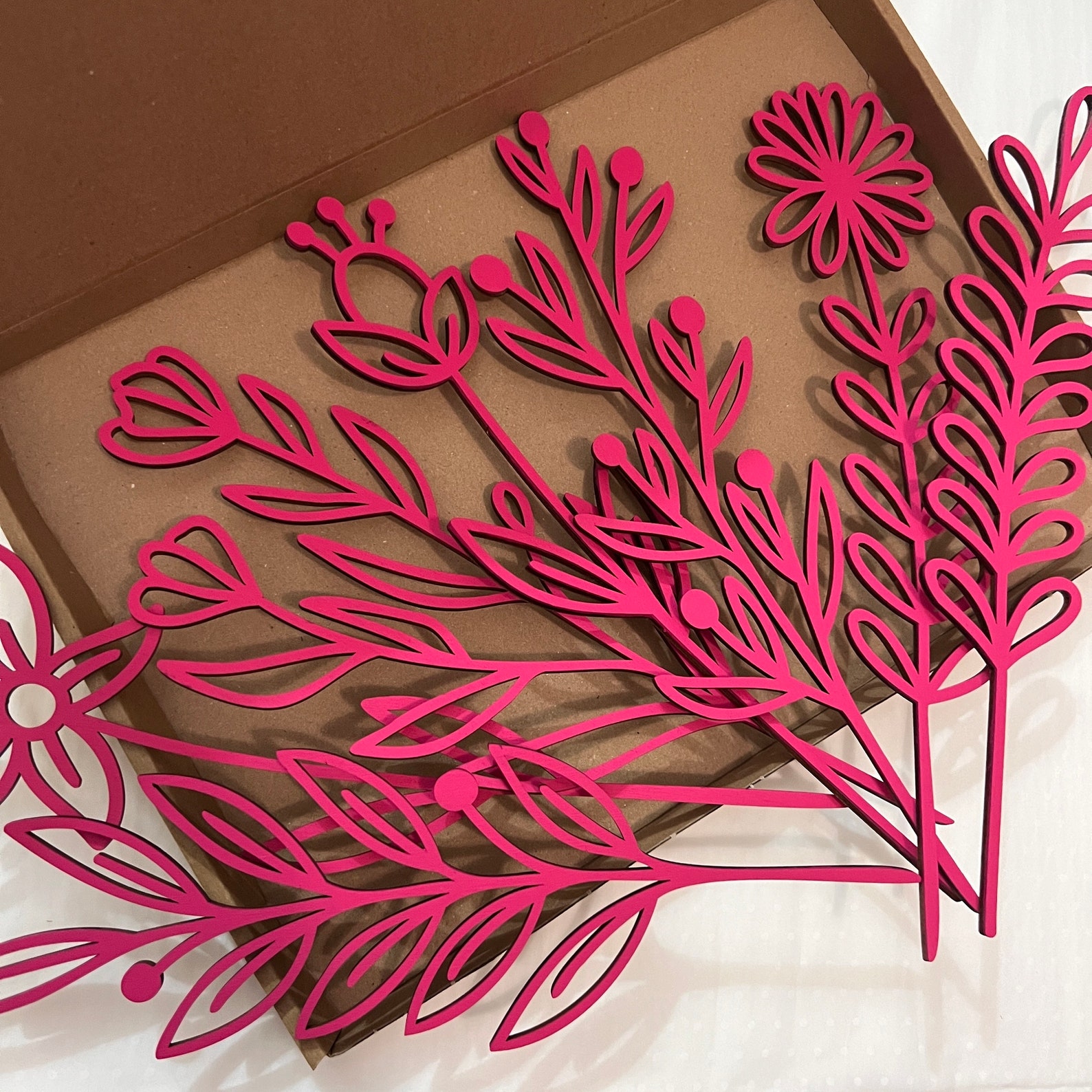 Wooden Flowers - Boho Nursery - Flower Decor - Wildflower Bedroom Decor ...