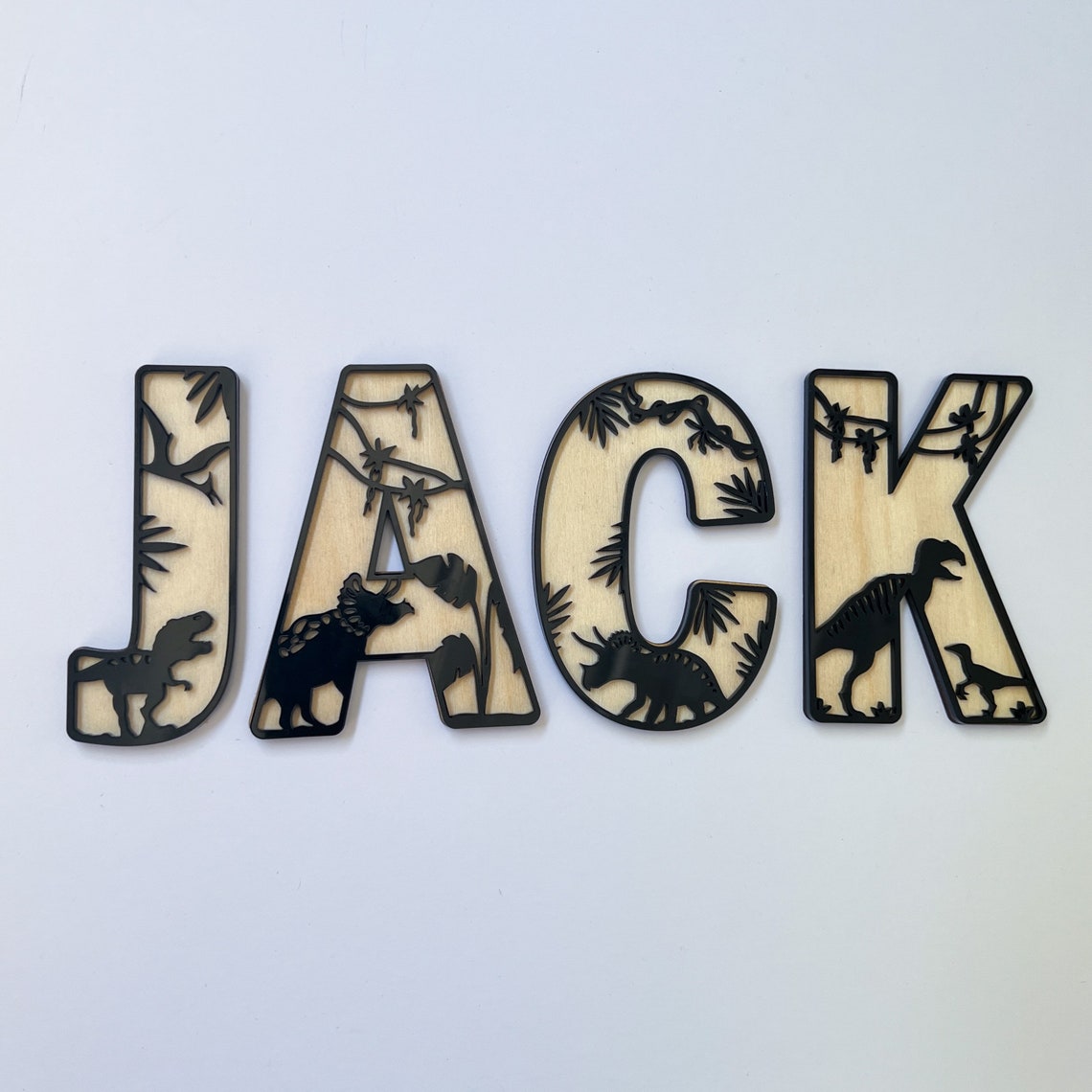 Dinosaur Name Sign Dinosaur Letters Personalised Name Sign | Etsy