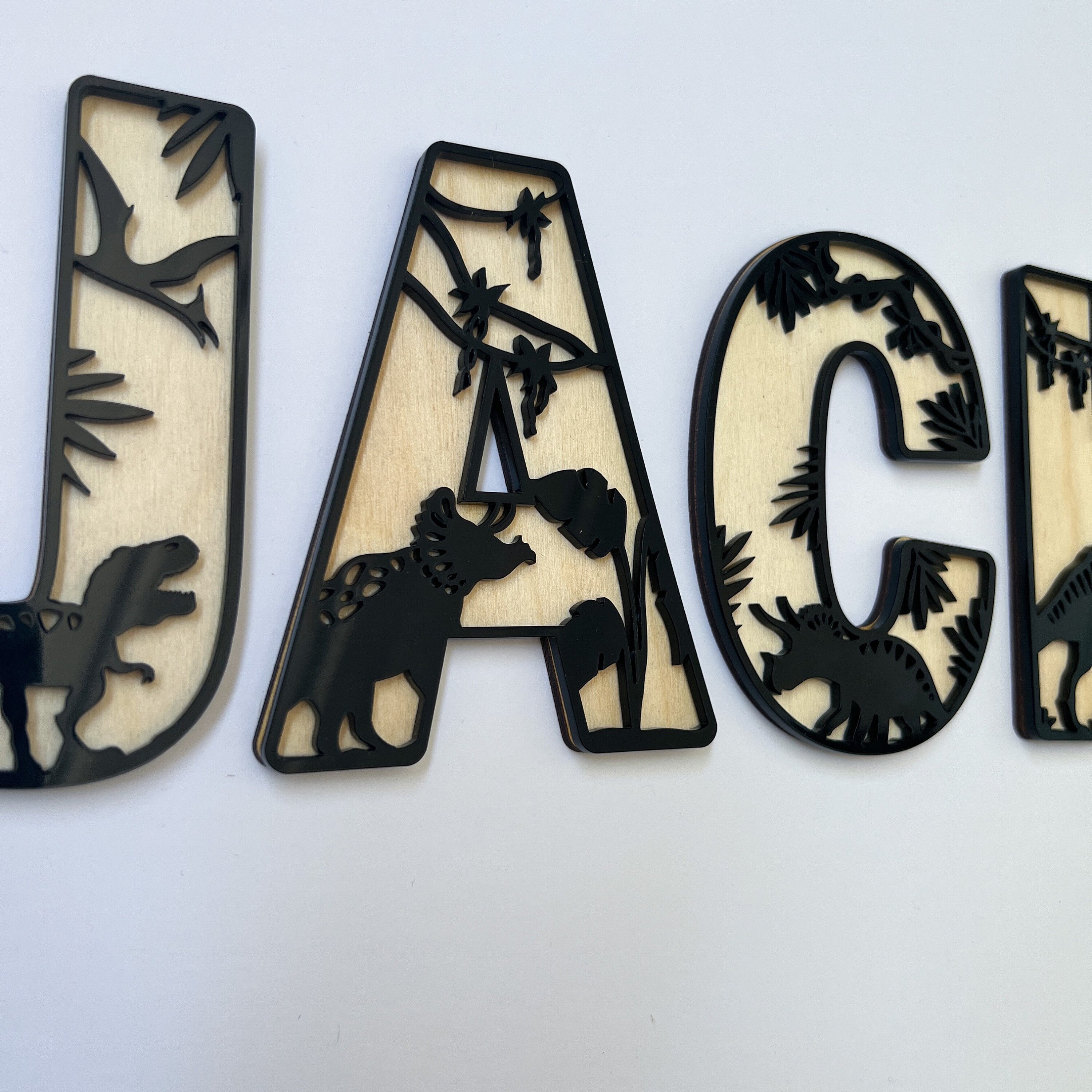 Dinosaur Name Sign Dinosaur Letters Personalised Name Sign | Etsy