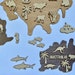 Wall Map- Safari Nursery Decor- Map Wall Art- Wooden Wall Map - Kids ...