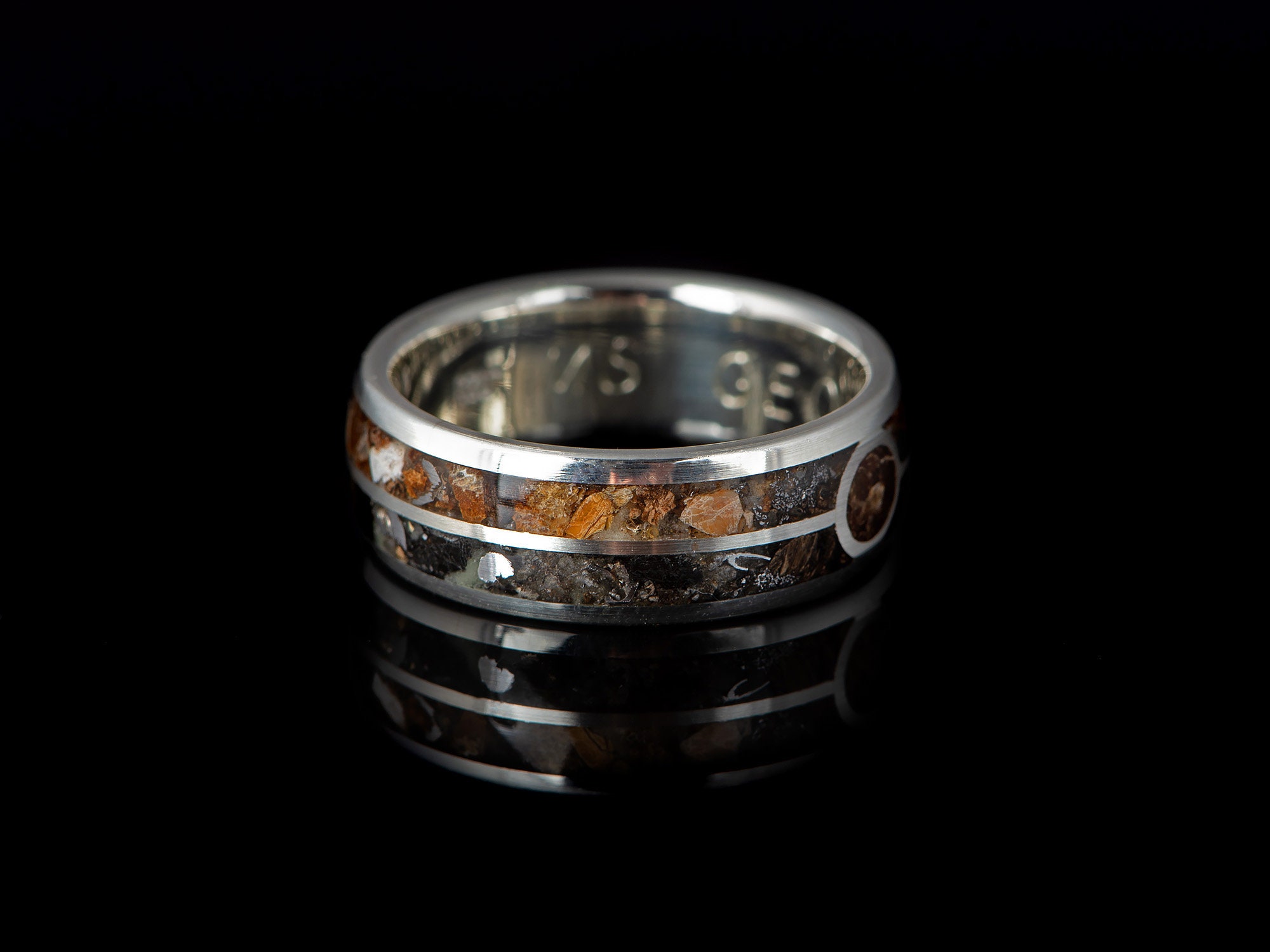 Meteorite Dinosaur Bone Ring Tyrannosaurus Rex Ring Fossil - Etsy