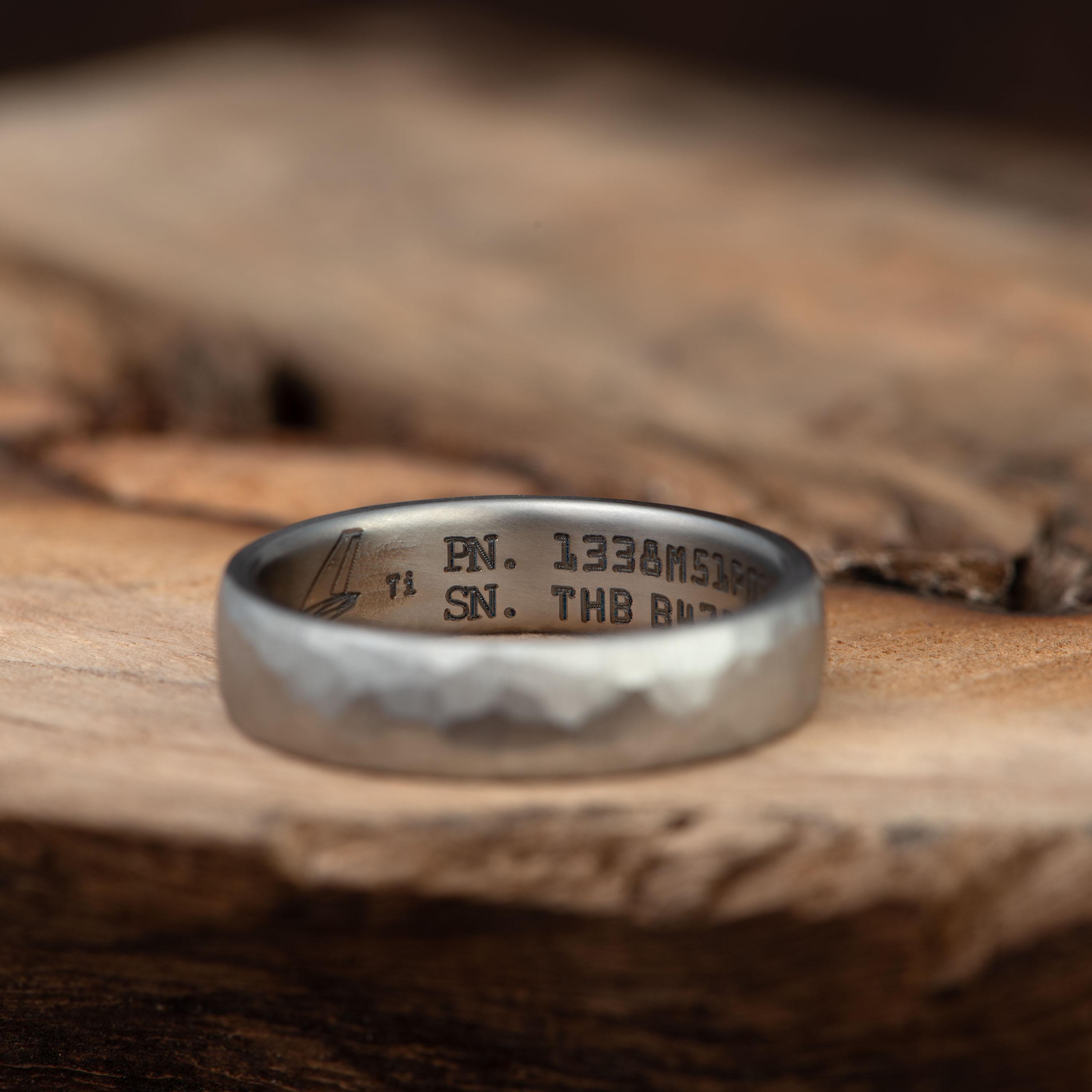 Boeing 747 Aviation Ring - Jet Engine Wedding Band - Made From a CF6 ...