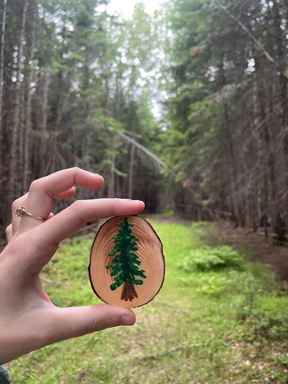 Tree Magnet Wooden Magnet Wood Slice Magnet - Etsy