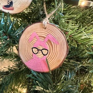 Christmas Story Inspired Ornament, Wood Slice, Holiday Decor, Christmas ...