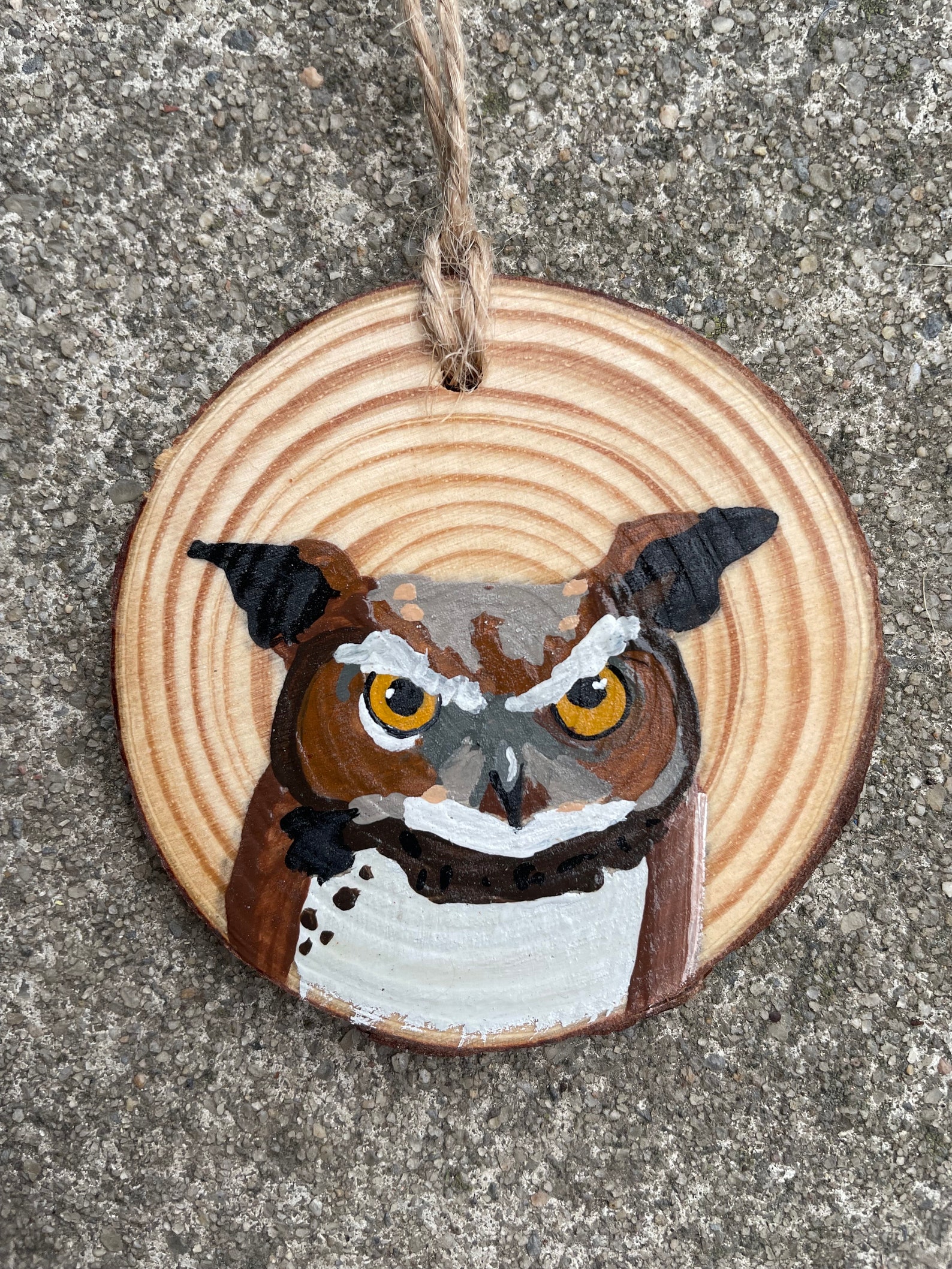 Hand-painted Pennsylvania Wildlife Wood Slice Ornaments – Rustic ...
