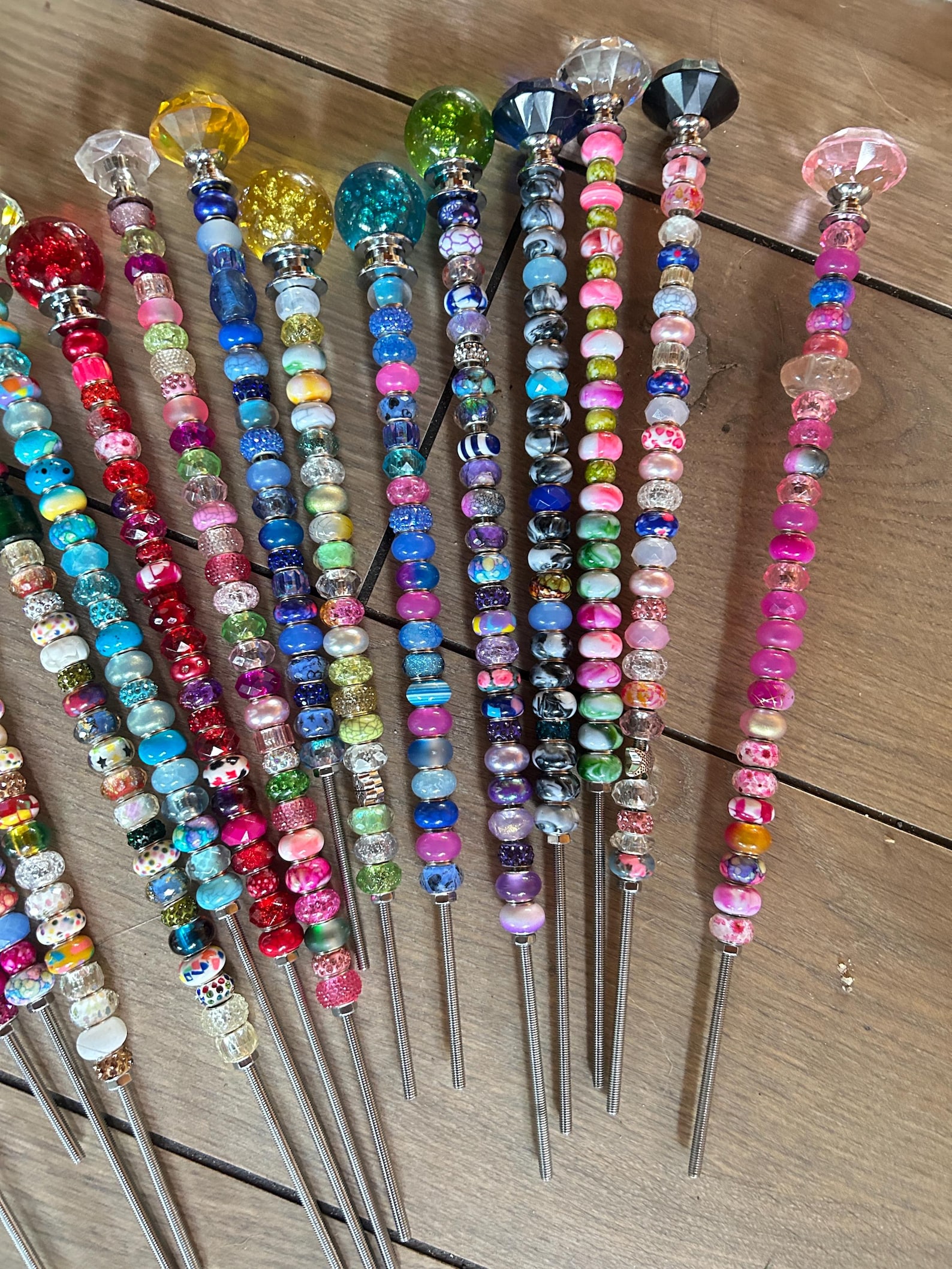 Suncatcher/ Garden Art/fairy Wands Made With Quality Beads. Indoor or ...