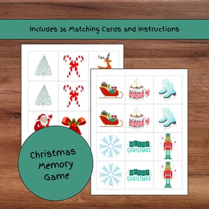 Christmas Memory Game | Matching Game | Christmas Game | Kids Memory ...