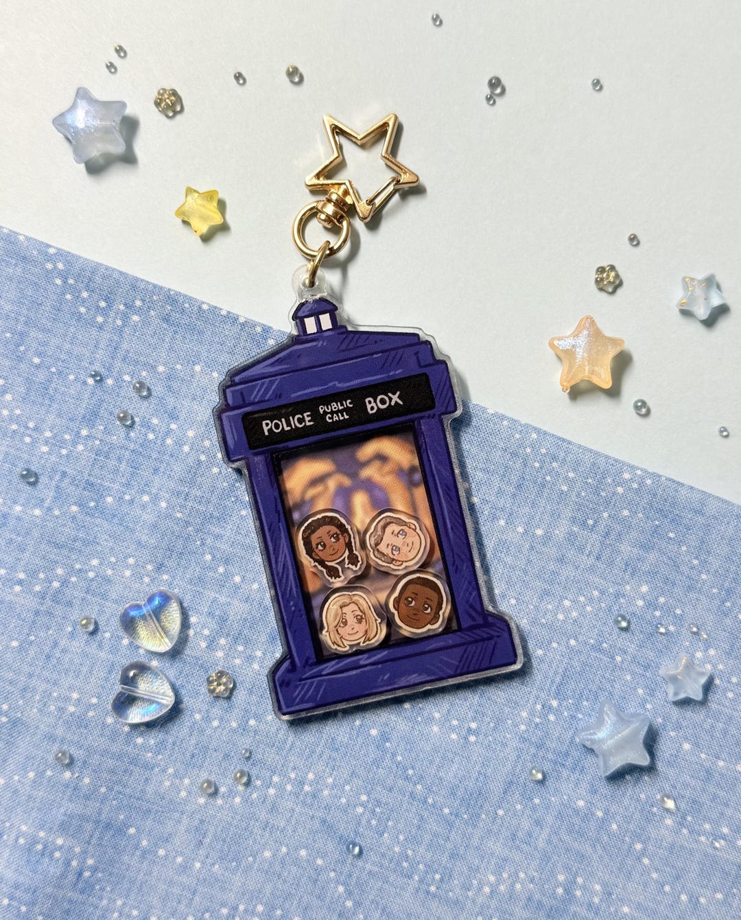 13th Doctor Shaker Keychain! - Etsy UK