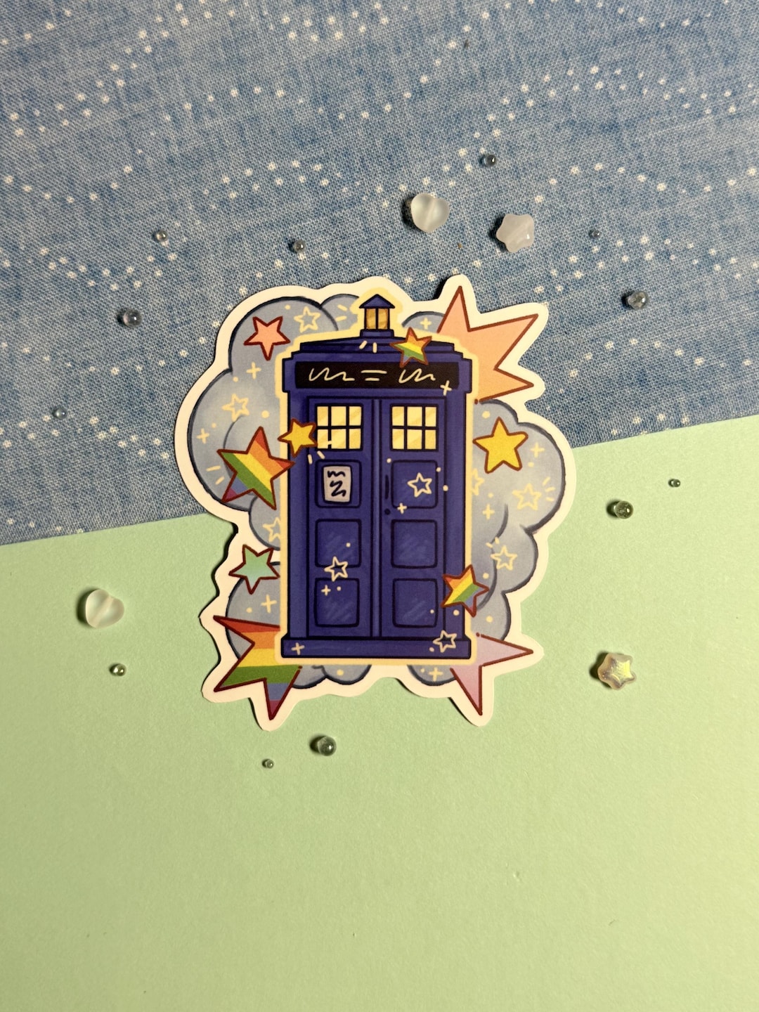 Pride Tardis 3" Vinyl Sticker - Etsy