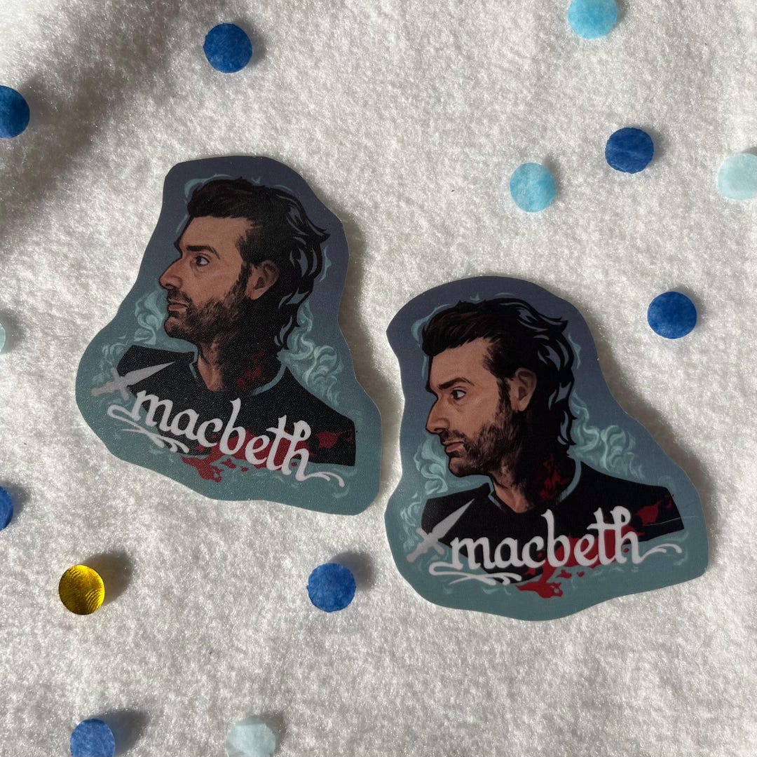Macbeth David Tennant Frosted Stickers!! - Etsy