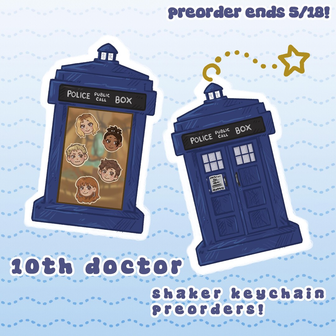Tenth Doctor Shaker Keychain Preorder - Etsy