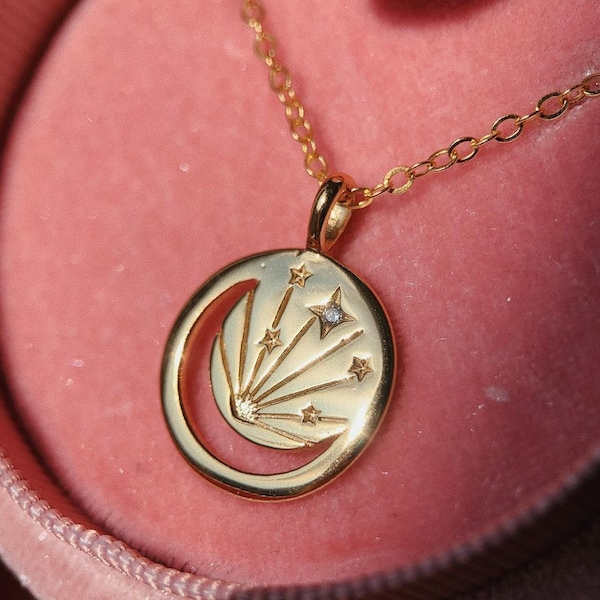 Crescent Moon Amulet - Etsy