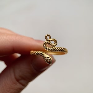 Snake Ring, Serpent Ring, Snake Jewelry, Gold Snake Ring, Sterling ...