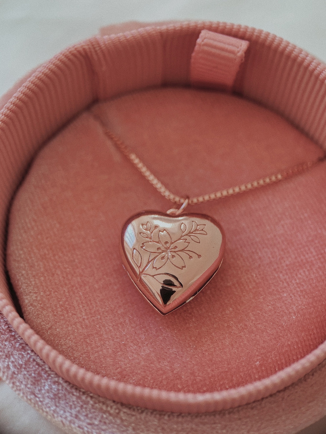 Heart Locket Necklace With Photo, Engraved Heart Locket, Vintage Locket ...