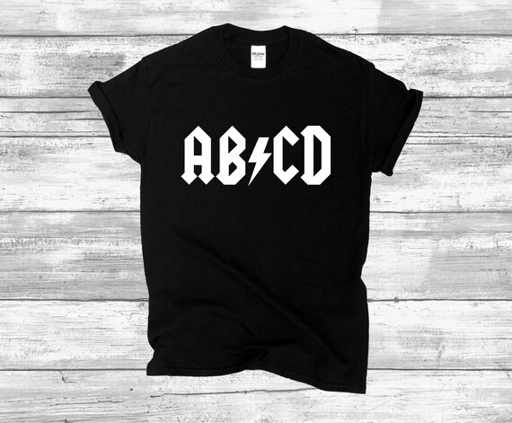 ABCD Graphic Band T Shirt | Etsy