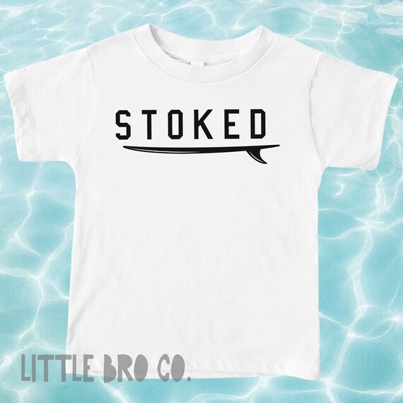 Stoked Graphic Tee Trendy Kids Clothes Toddler Shirt Boy - Etsy