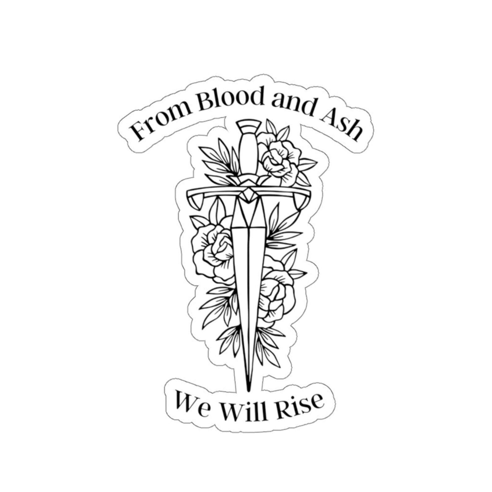 FBAA KOFAF Sticker Poppy Hawke Casteel From Blood and Ash We - Etsy