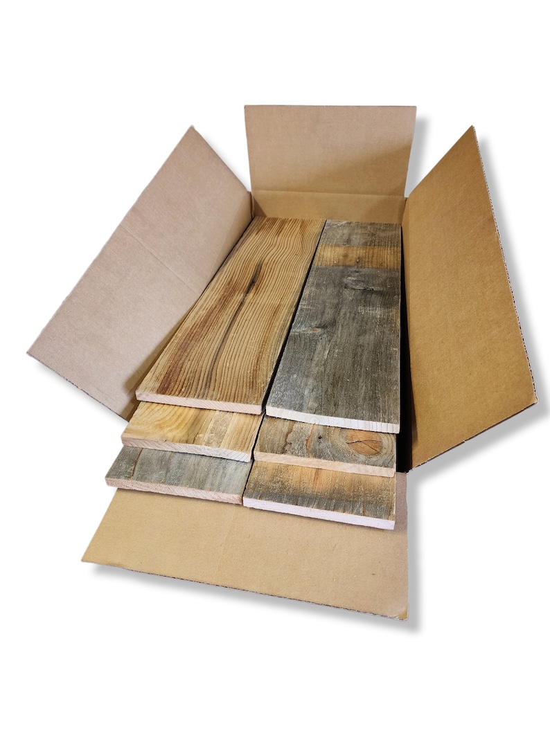Reclaimed Wood Boards. 5.5" X 24" Barnwood Planks. 6 Pack - Etsy