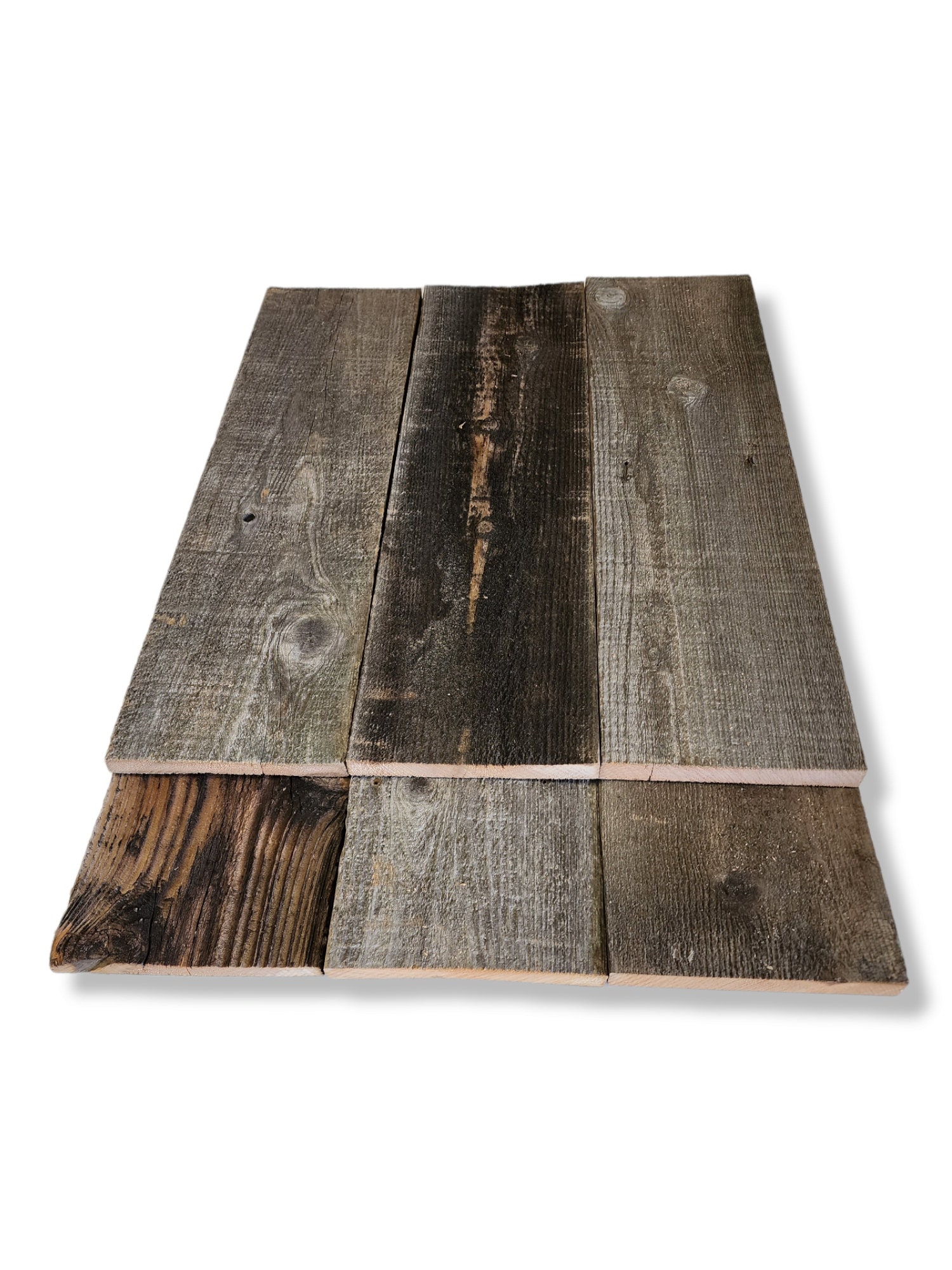 Reclaimed Wood Boards. 5.5" X 24" Barnwood Planks. 6 Pack - Etsy