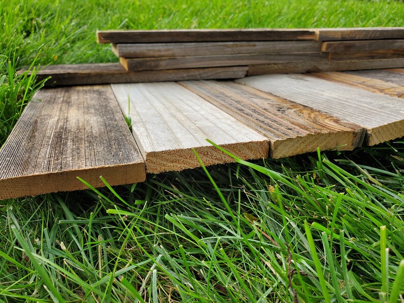 12 Reclaimed Wood Boards/rustic Barn Wood Style Boards/salvage - Etsy