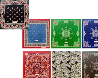 Made in the USA Solid Color Bandanas Hot Pink 3 Pack 100% - Etsy