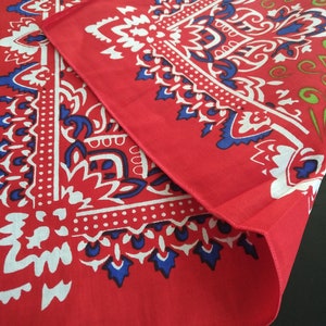 3 Pack Red+blue Bandanas - 100% Cotton Bandanas for DIY Face Masks and ...