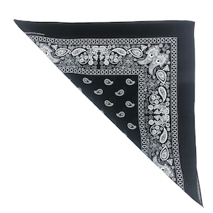 4 Pack Black Bandanas - Cotton Bandana Set for DIY Masks (pack of 4 ...