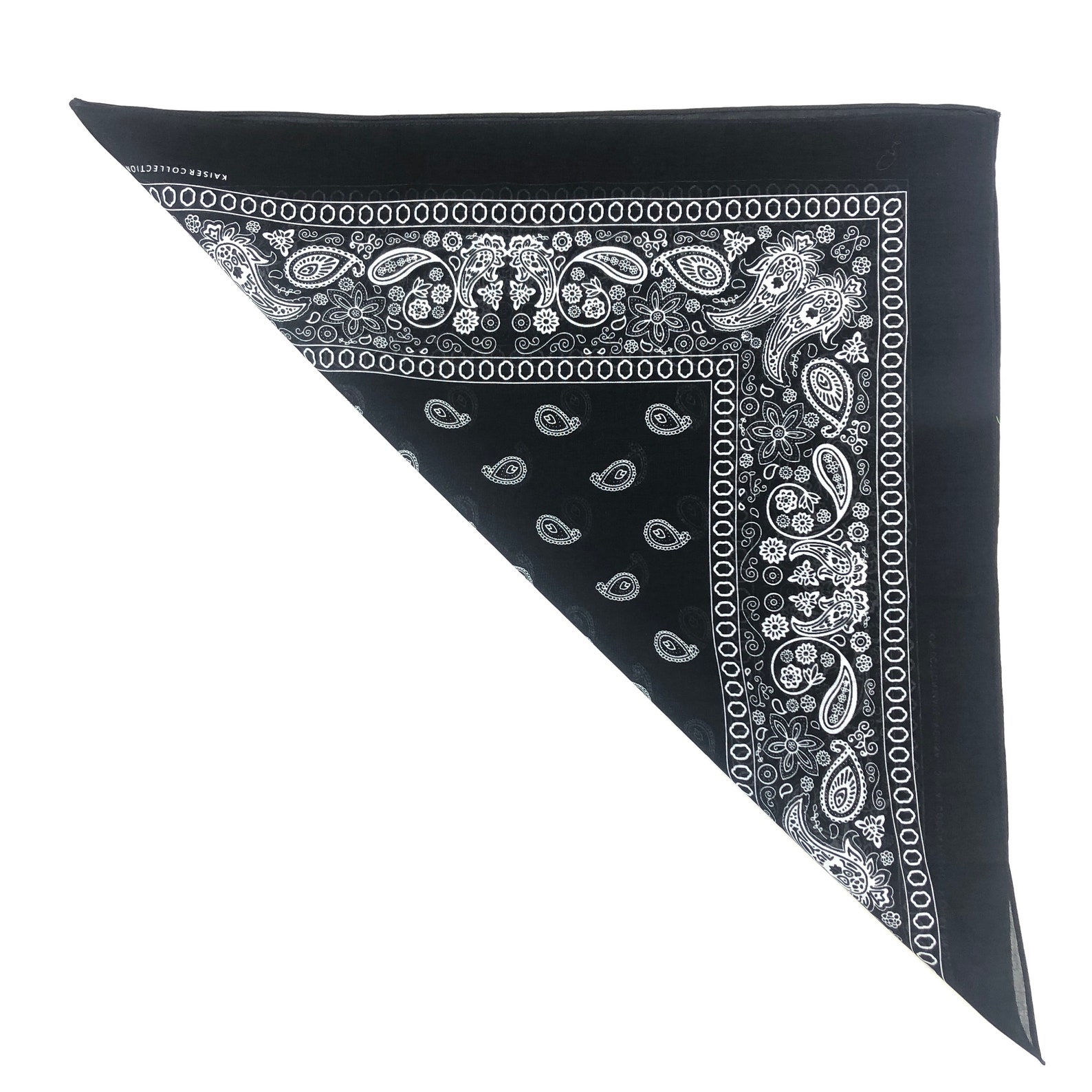 10-pack Black Bandanas - Set of 10 Cotton Bandanas for DIY Masks ...
