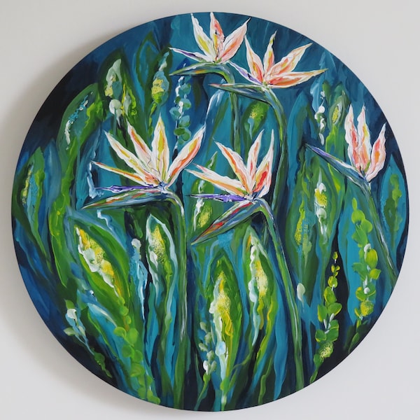 Round Canvas Art - Etsy Australia