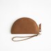 Cute Genuine Leather Minimalist Wallet, Half Moon Shape Wallet, Leather ...