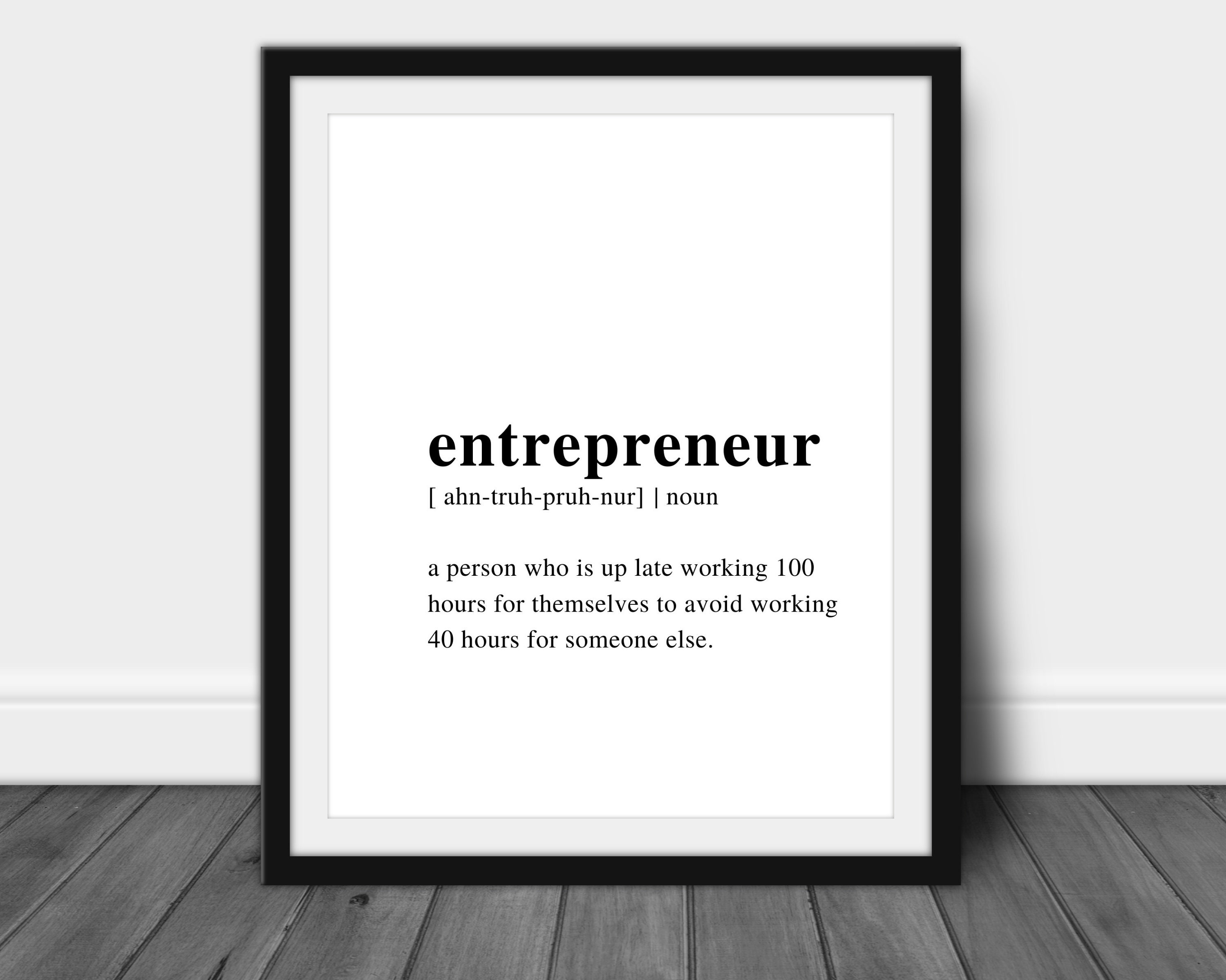 Entrepreneur Definition Digital Print Etsy entrepreneur-definition-digital-print-etsy