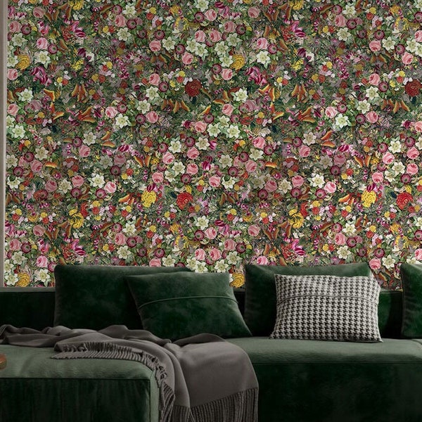 Ditsy Floral Wallpaper - Etsy