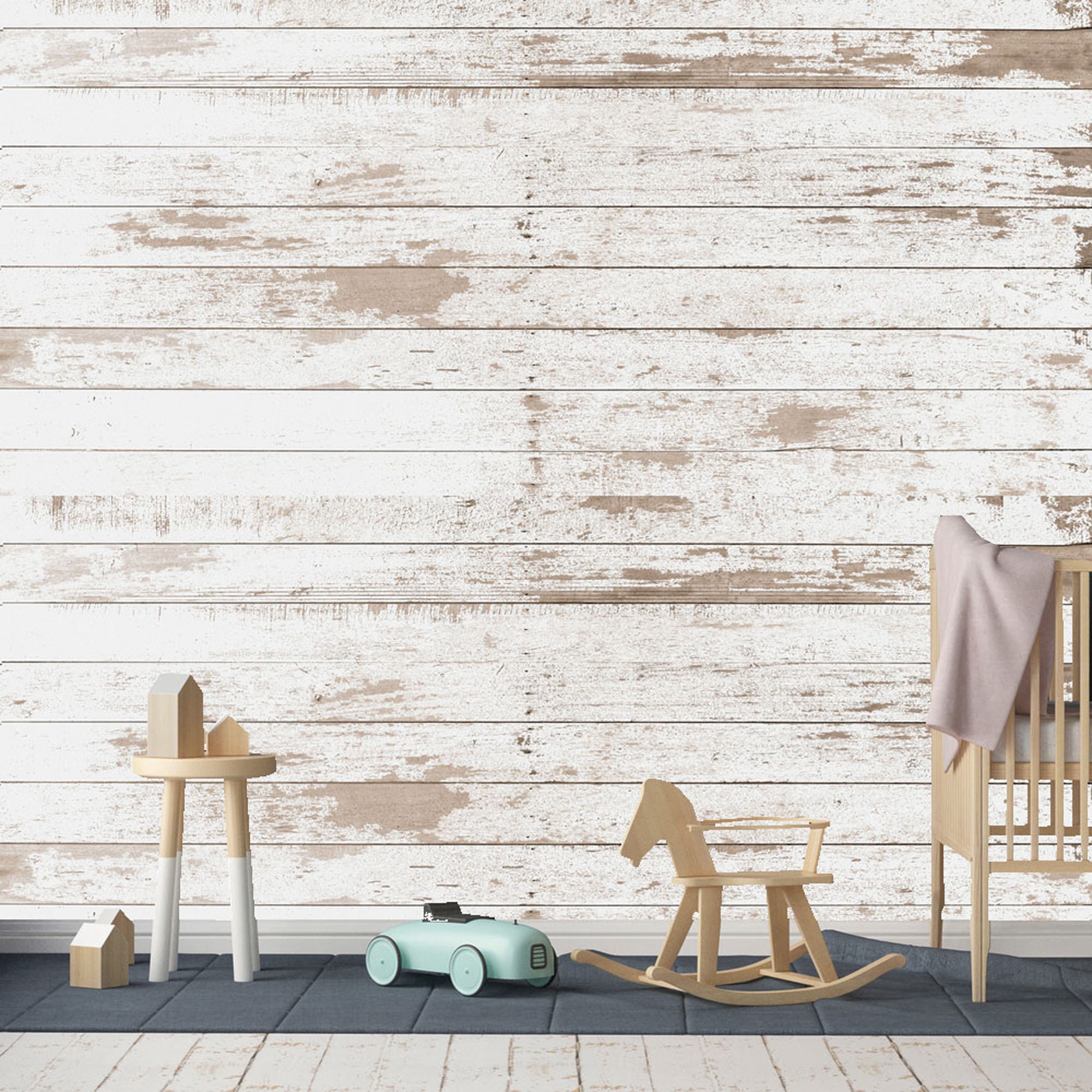 White Wood Panel Background