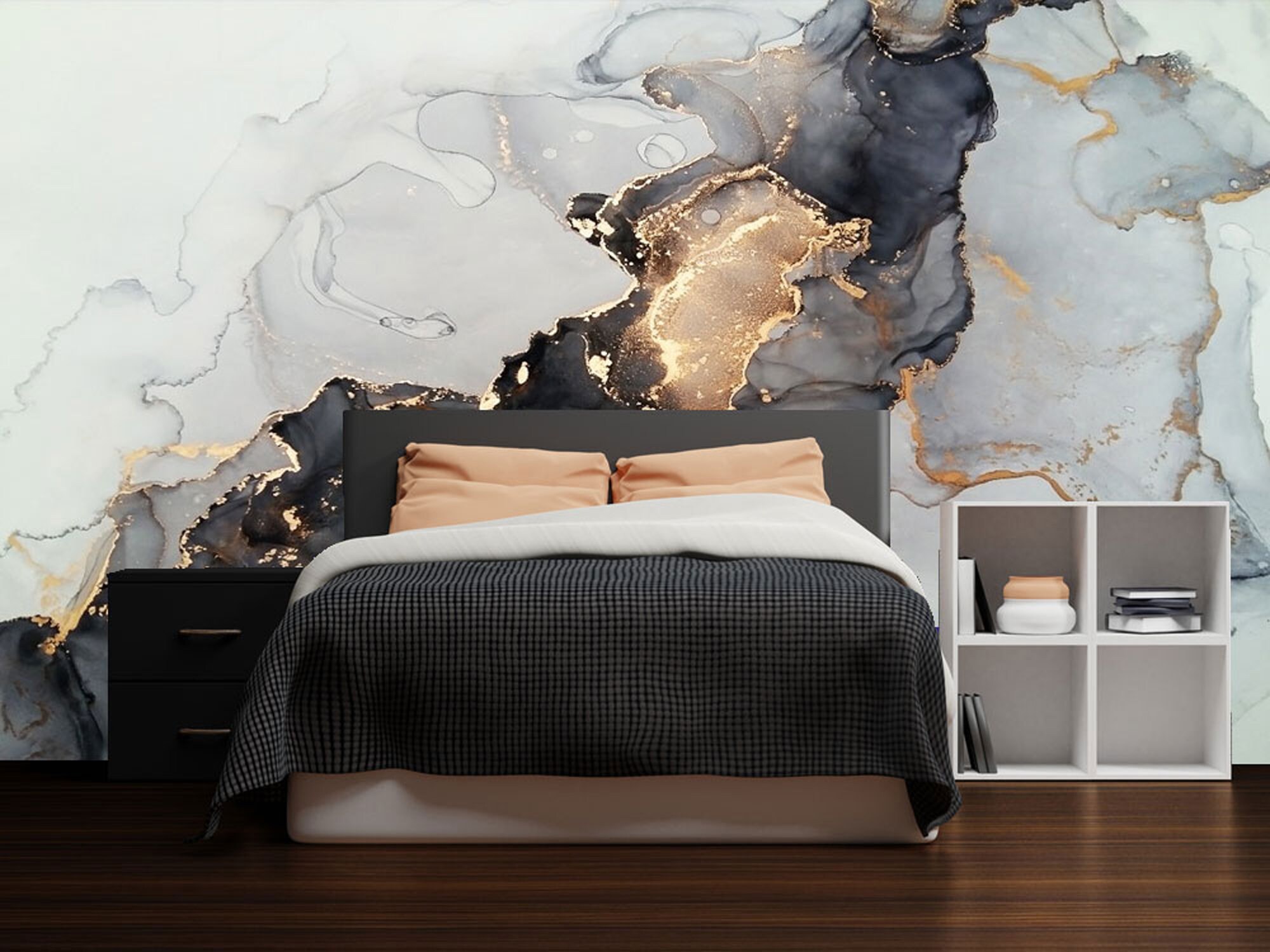 Marble Mural Marble Wallpaper Marble Wall Mural Living - Etsy UK