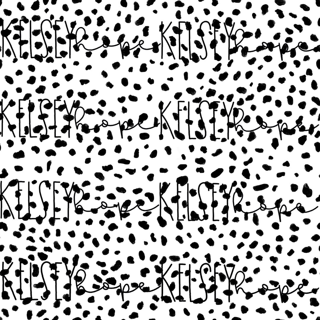 Perfect Dalmatian Spots Seamless Digital Design File. Spotted. Animal ...