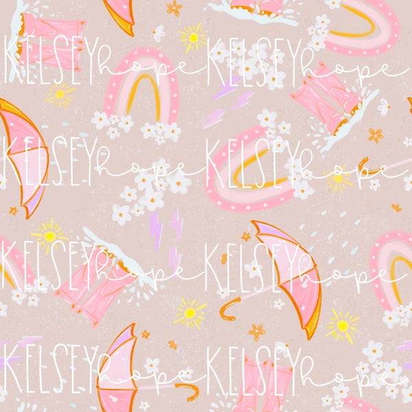 April Showers Fabric - Etsy