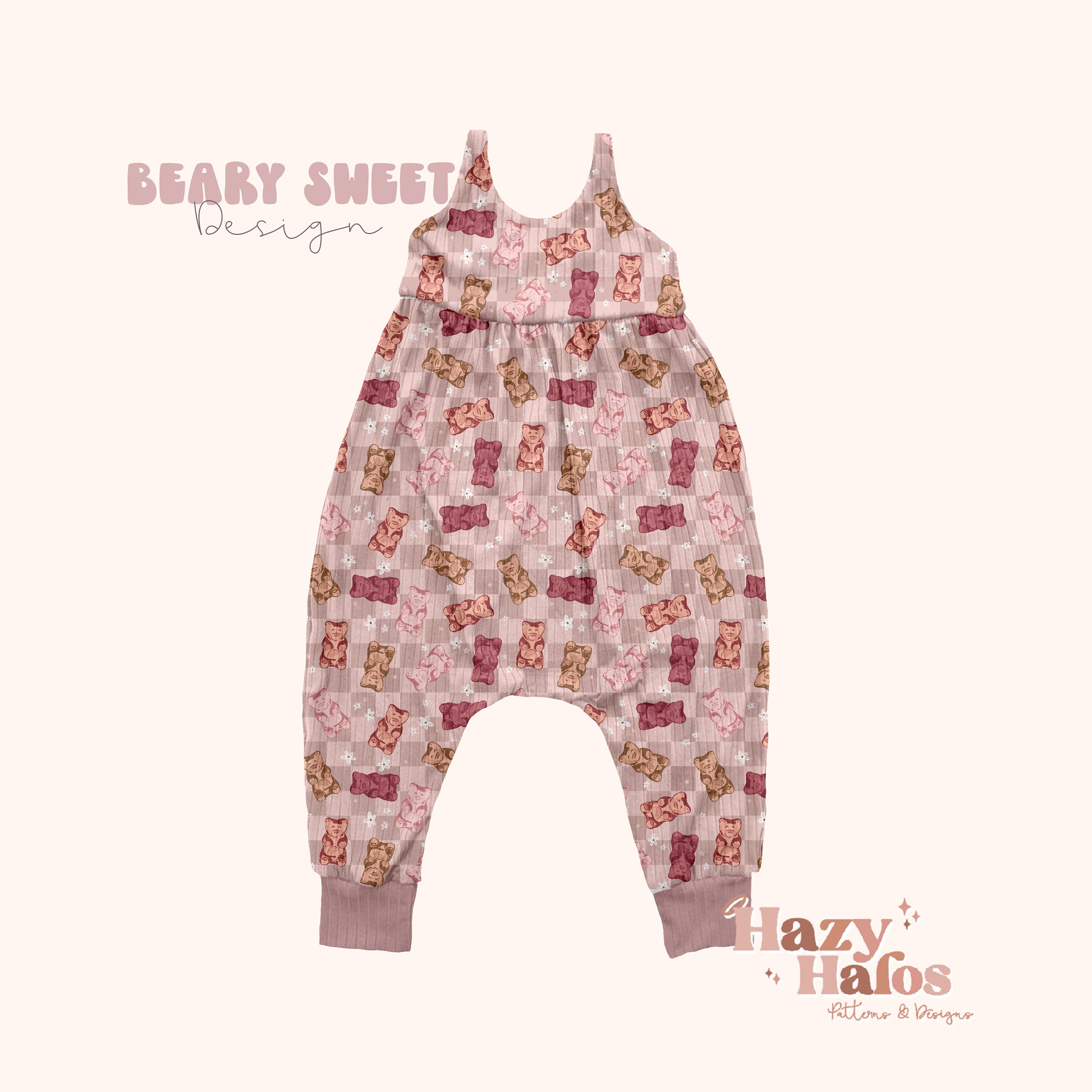 Beary Sweet. Gummy Bears. Aesthetic Boho SEAMLESS PATTERN Hand - Etsy