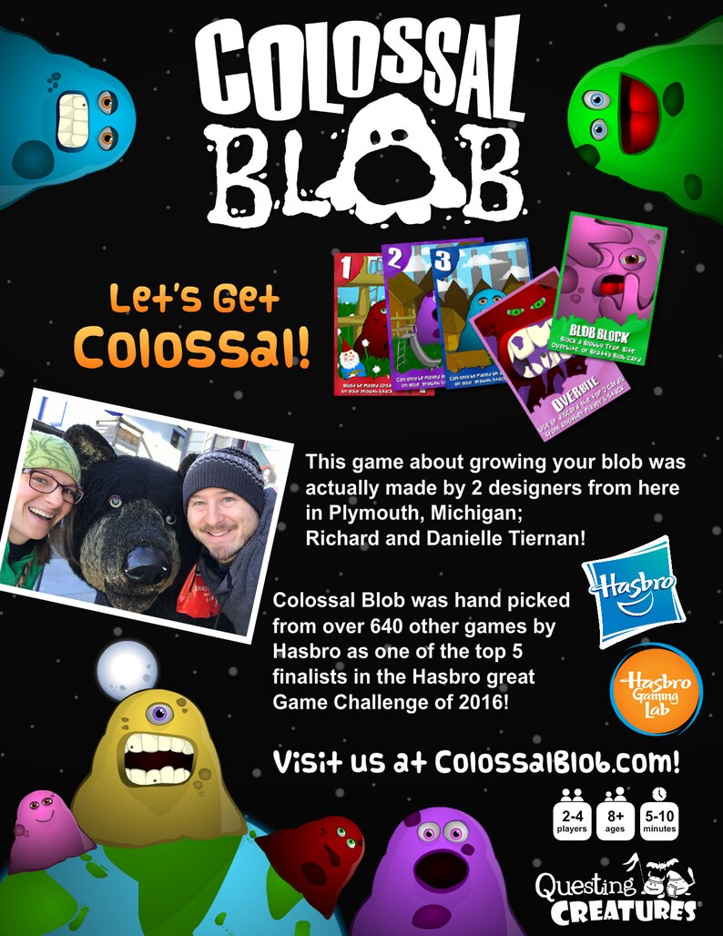Colossal Blob Card Game Great for Kids Adults and Blobs - Etsy UK