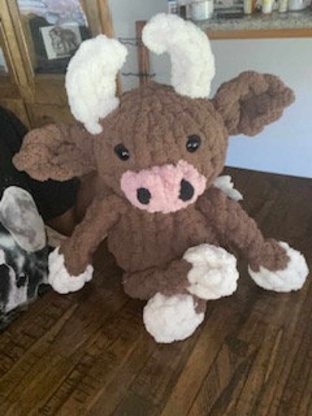 Lulabelle the Cow FINGER KNITTING Video Tutorial Follow Along - Etsy