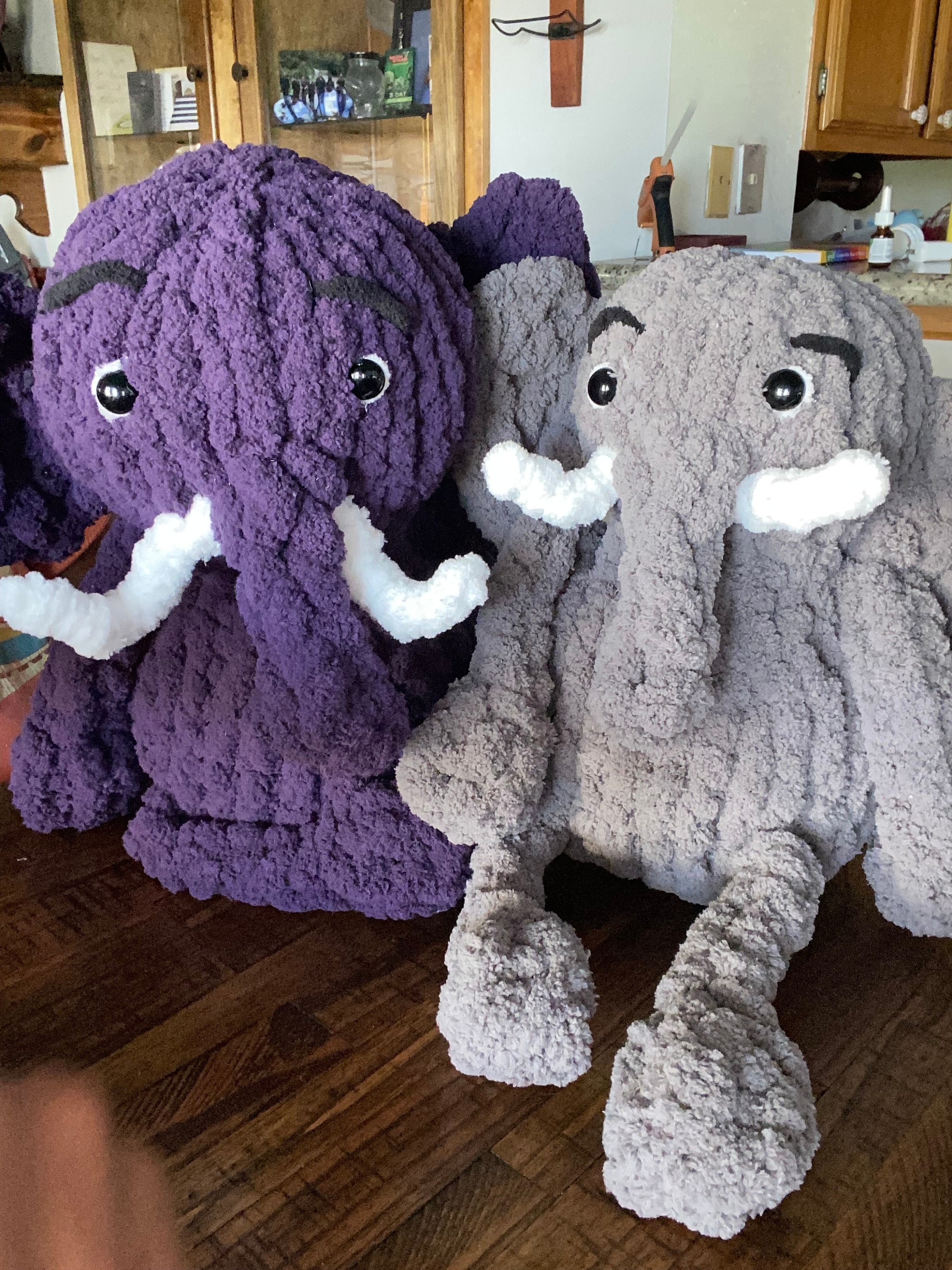 Elfred the Elephant FINGER KNITTING Video Tutorial Follow Along - Etsy