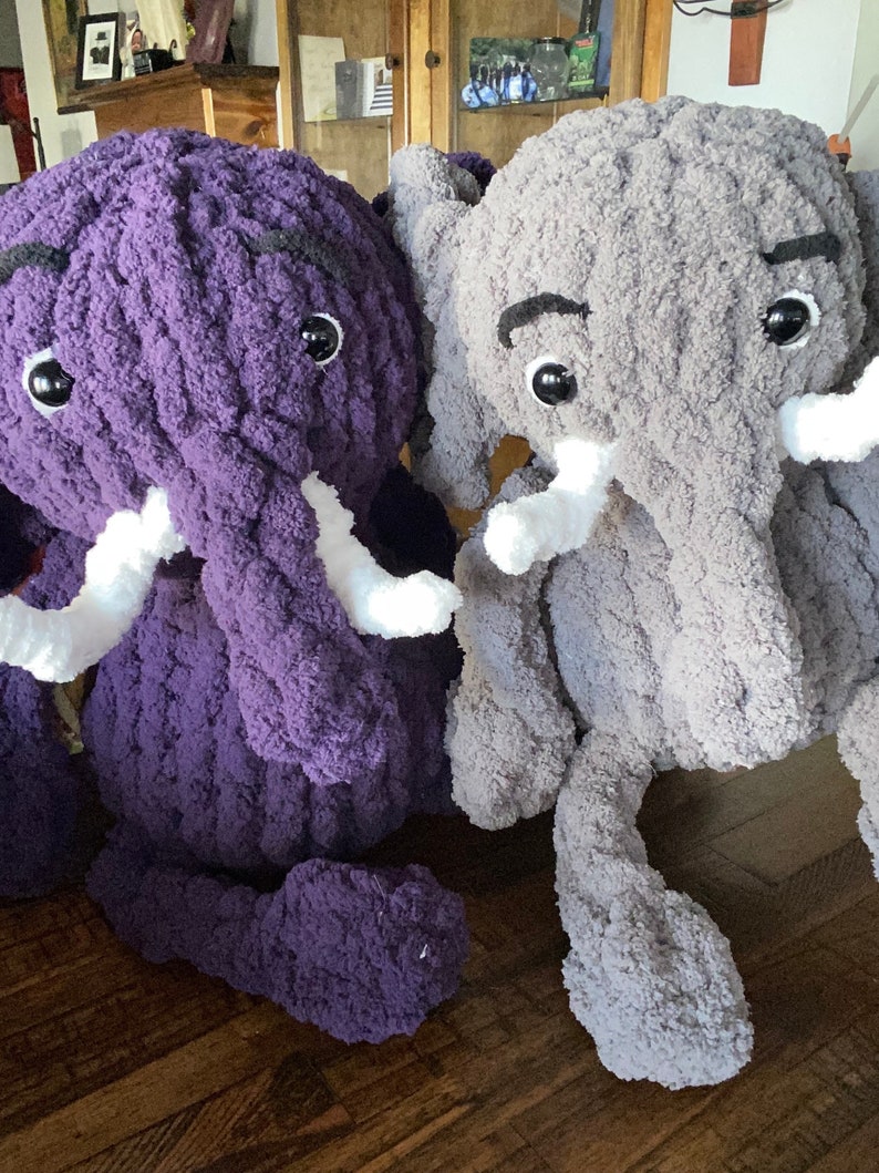 Elfred the Elephant FINGER KNITTING Video Tutorial Follow Along - Etsy