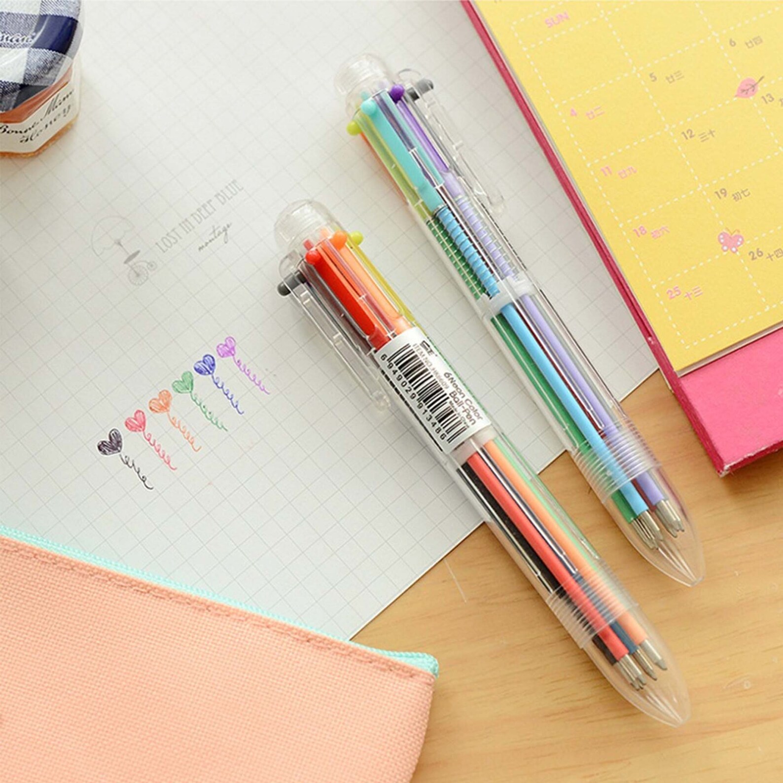 Multicolor Ballpoint PenColor Changing PensCute Colorful | Etsy