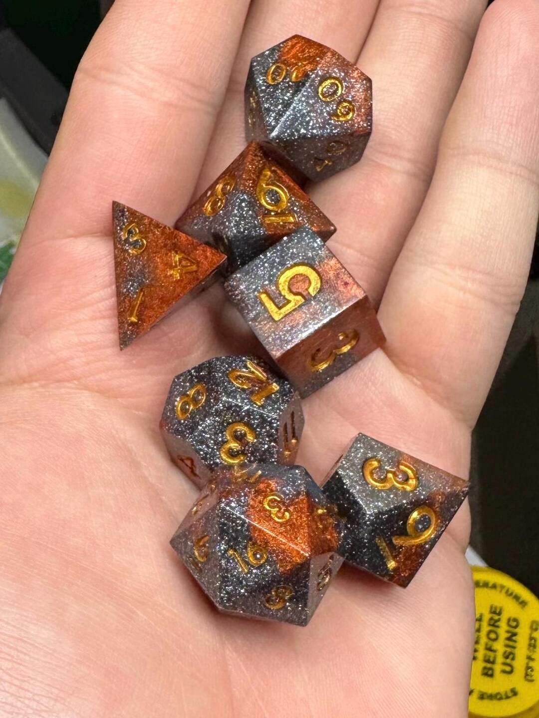 Handmade Coin Themed Resin Dnd Tabletop Dice - Etsy