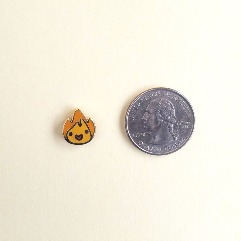 Mini Fire Cutie Enamel Pin - Etsy
