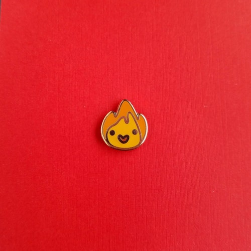 Mini Fire Cutie Enamel Pin - Etsy
